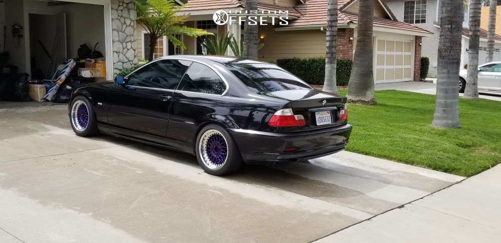 2001 BMW 325Ci with 17x8 20 BBS Rc090 and 205/40R17 Dunlop Sp Sport 01 ...