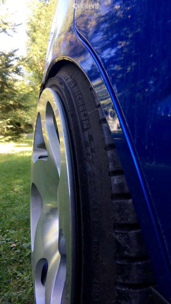 2004 Subaru Impreza with 18x9.5 37 WatercooledIND Cc10 and 205/40R18 ...