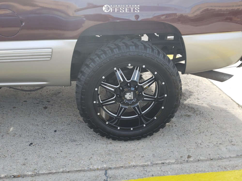 2000 Chevrolet Silverado 1500 with 20x10 -12 Mayhem Monstir and 33/12 ...