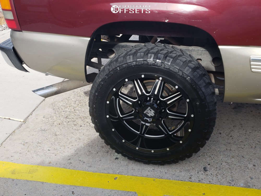 2000 Chevrolet Silverado 1500 with 20x10 -12 Mayhem Monstir and 33/12 ...