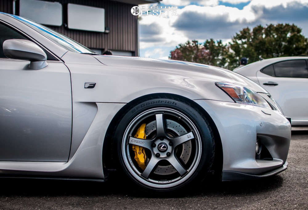 2008 Lexus IS F with 18x9.5 38 Gram Lights 57cr and 255/40R18 ...