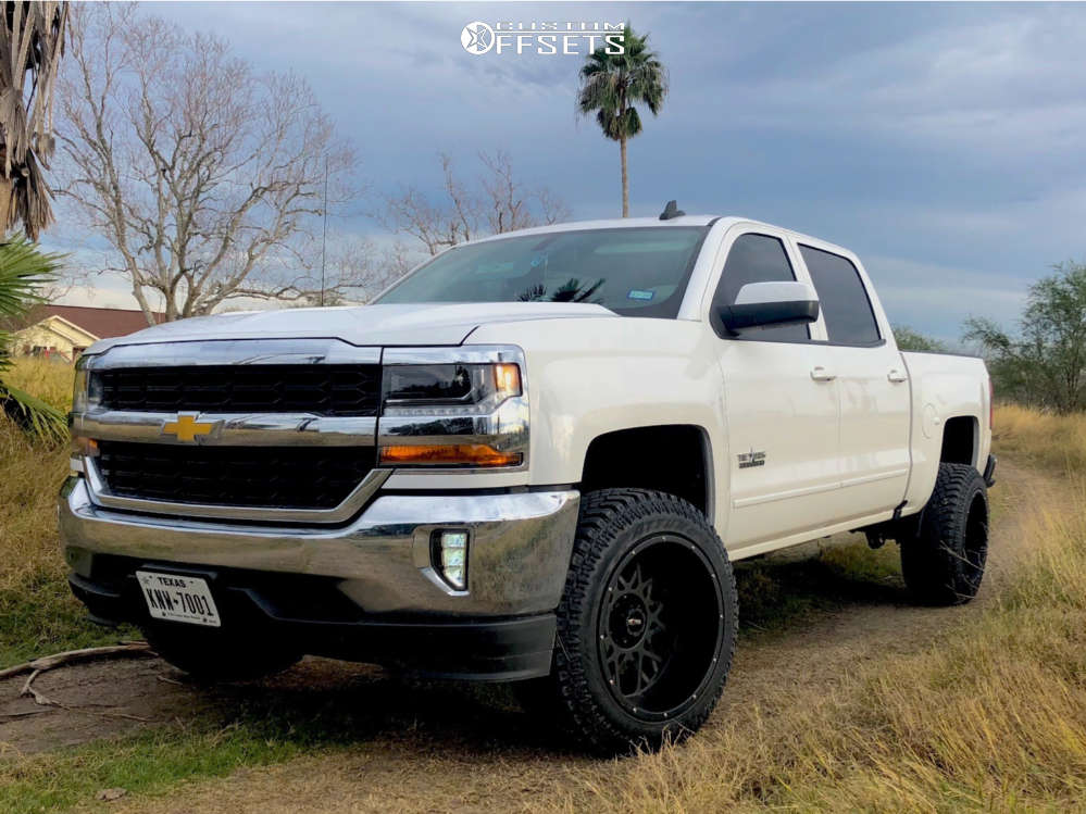 2018 Chevrolet Silverado 1500 with 20x12 -55 Vision Rocker and 33/12 ...