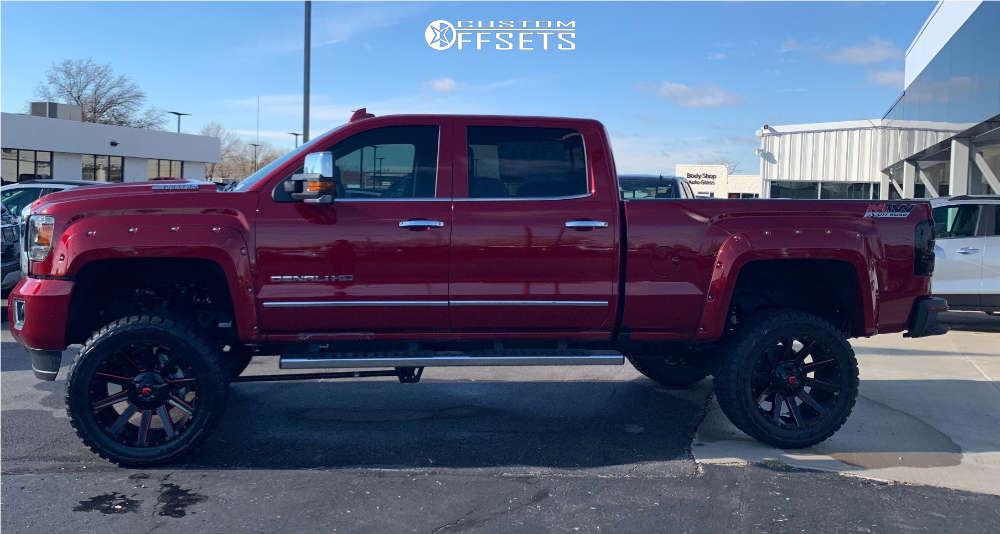 2019 GMC Sierra 2500 HD with 22x10 -19 Fuel Contra and 35/12.5R22 Toyo ...