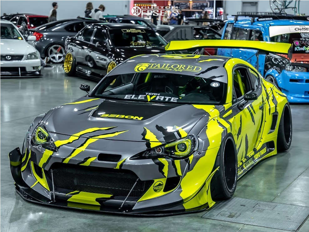 2013 Subaru BRZ with 18x10 -48 Revel Wheels Eva and 255/35R18 Toyo ...