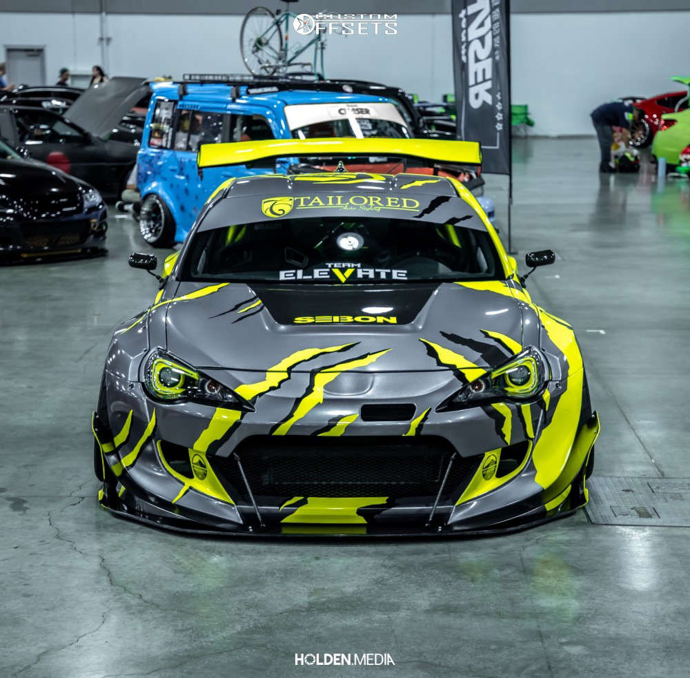 2013 Subaru BRZ with 18x10 -48 Revel Wheels Eva and 255/35R18 Toyo ...