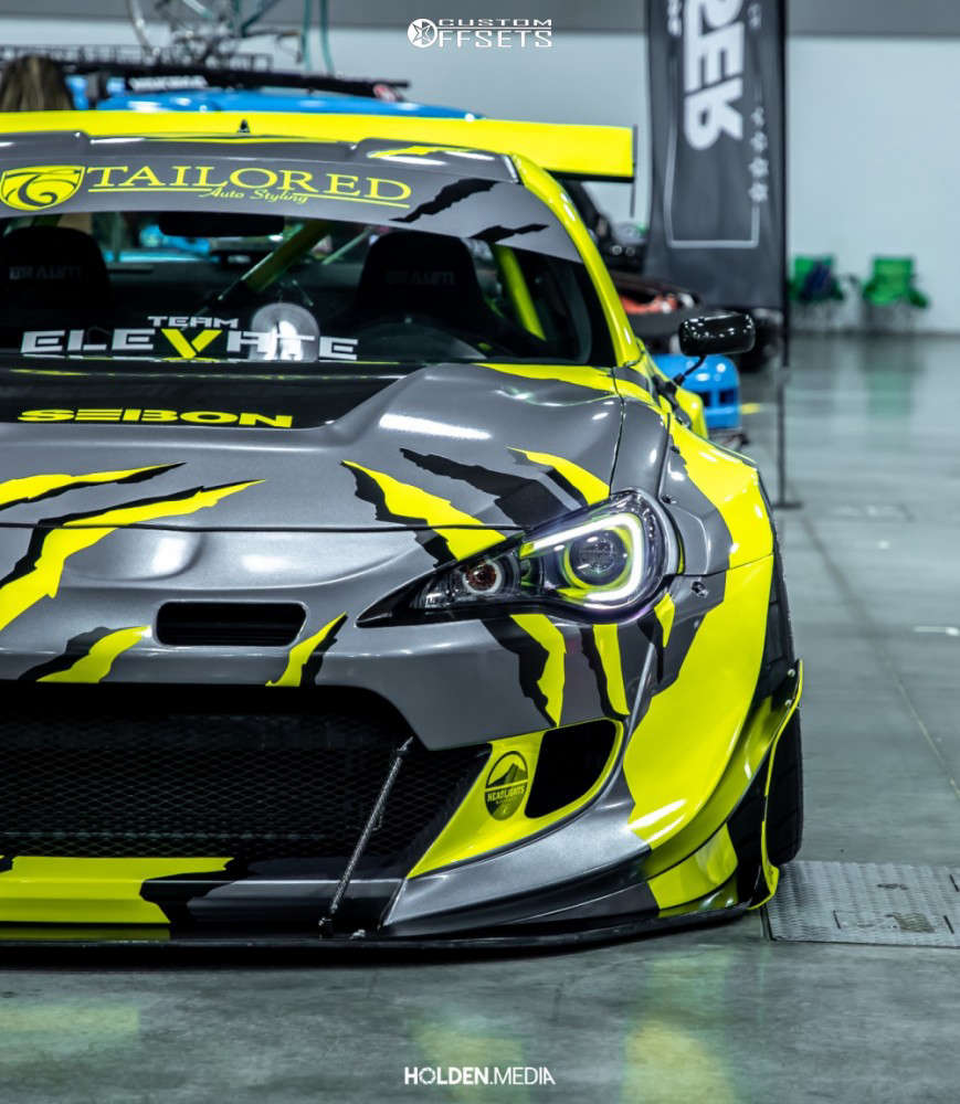 2013 Subaru BRZ with 18x10 -48 Revel Wheels Eva and 255/35R18 Toyo ...