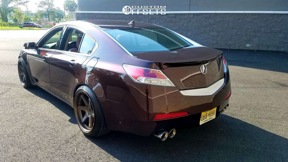 2010 Acura TL with 19x9.5 22 ESR Sr07 and 245/40R19 Michelin All Season ...
