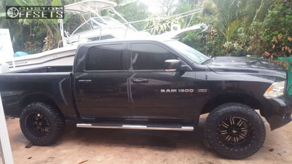 2011 Ram 1500 with 20x12 -44 Red Dirt Road Rd01 and 35/12.5R20 AMP ...