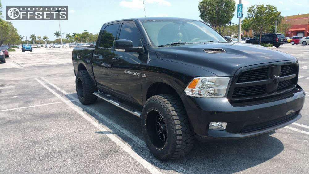 2011 Ram 1500 with 20x12 -44 Red Dirt Road Rd01 and 35/12.5R20 AMP ...