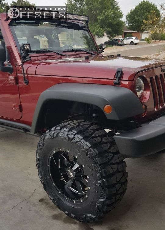 2012 Jeep Wrangler with 18x10 -24 Moto Metal MO962 and 35/12.5R18 Nitto ...
