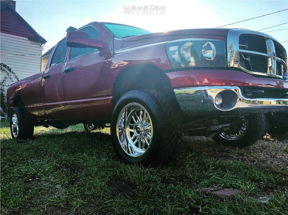 2008 Dodge Ram 2500 with 20x10 -24 Fuel Forged Ff66 and 285/50R20 Nitto ...