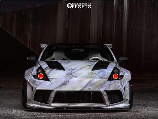 2009 Nissan 370Z with 19x11.5 -1 Leon Hardiritt Vertu and 265/30R19 ...