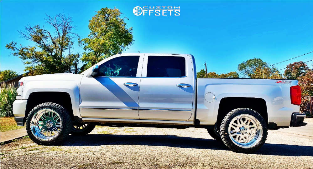 2016 Chevrolet Silverado 1500 with 22x12 -40 American Force Verdict Ss ...