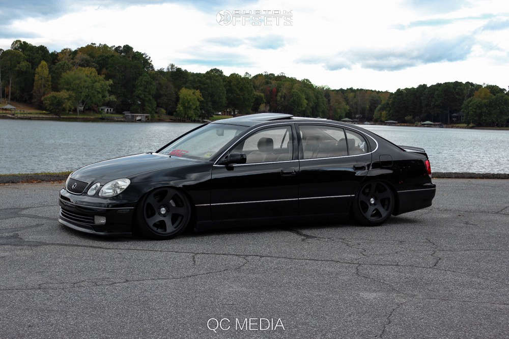 2001 Lexus GS300 with 18x9.5 35 Rotiform Tmb and 225/40R18 Westlake ...