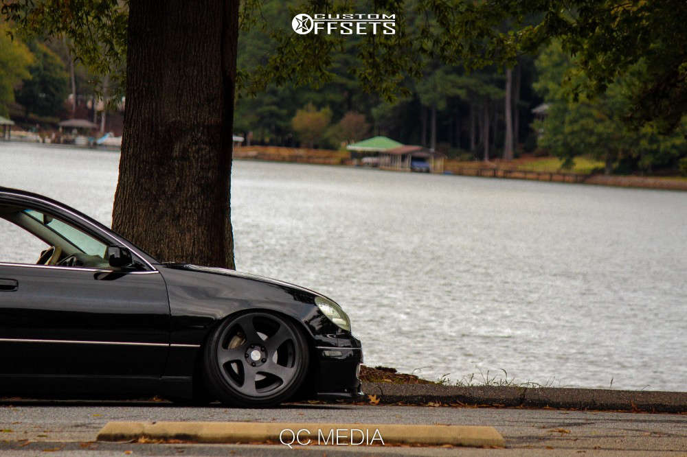 2001 Lexus GS300 with 18x9.5 35 Rotiform Tmb and 225/40R18 Westlake ...