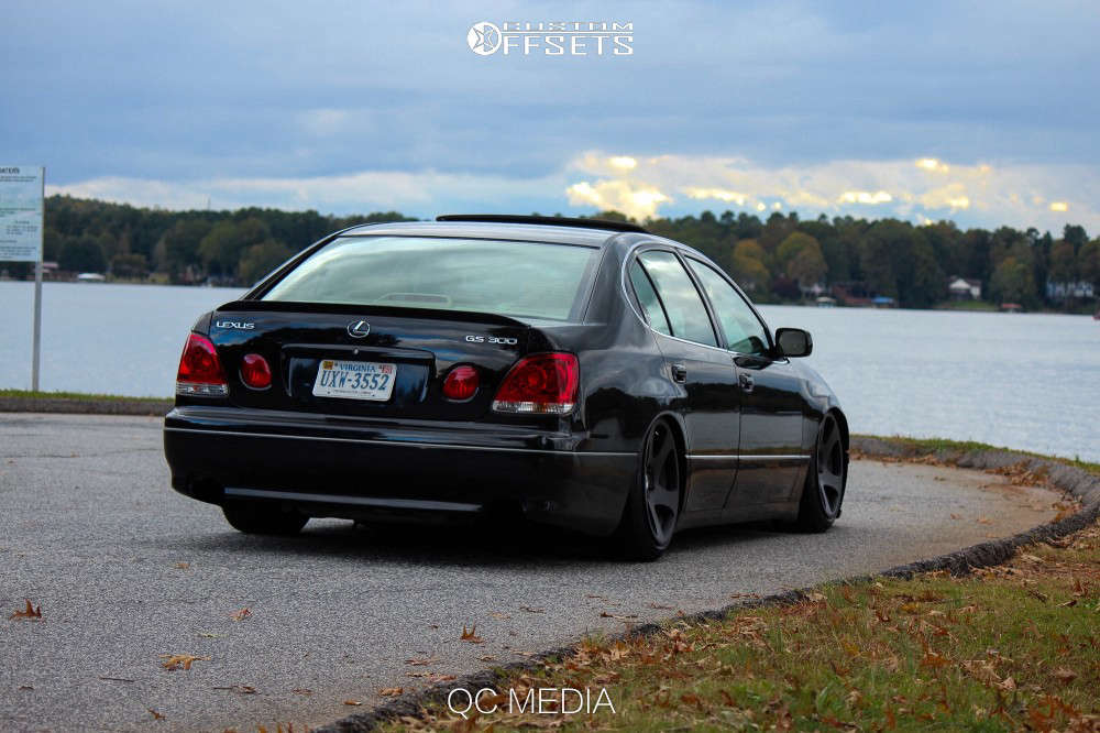 2001 Lexus GS300 with 18x9.5 35 Rotiform Tmb and 225/40R18 Westlake ...