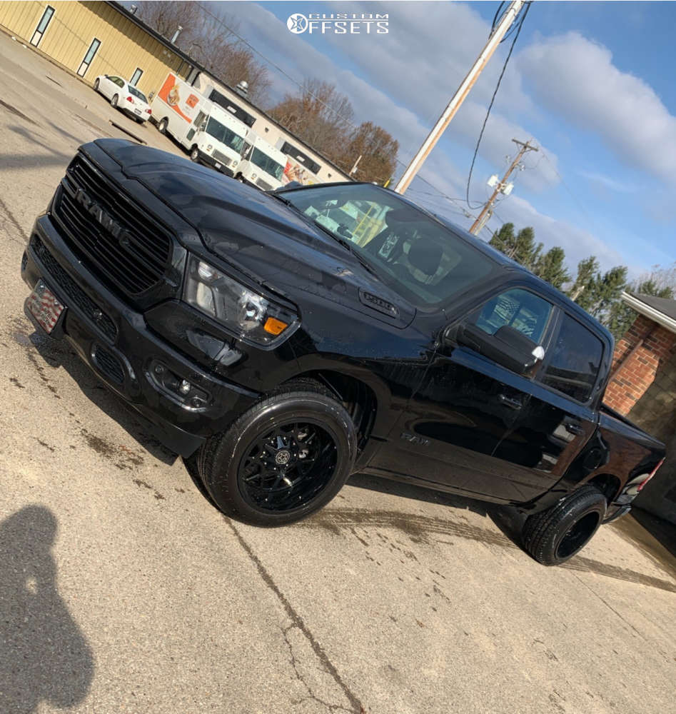 2019 Ram 1500 with 20x12 -44 DWG Offroad Dw14 and 275/55R20 Nexen ...