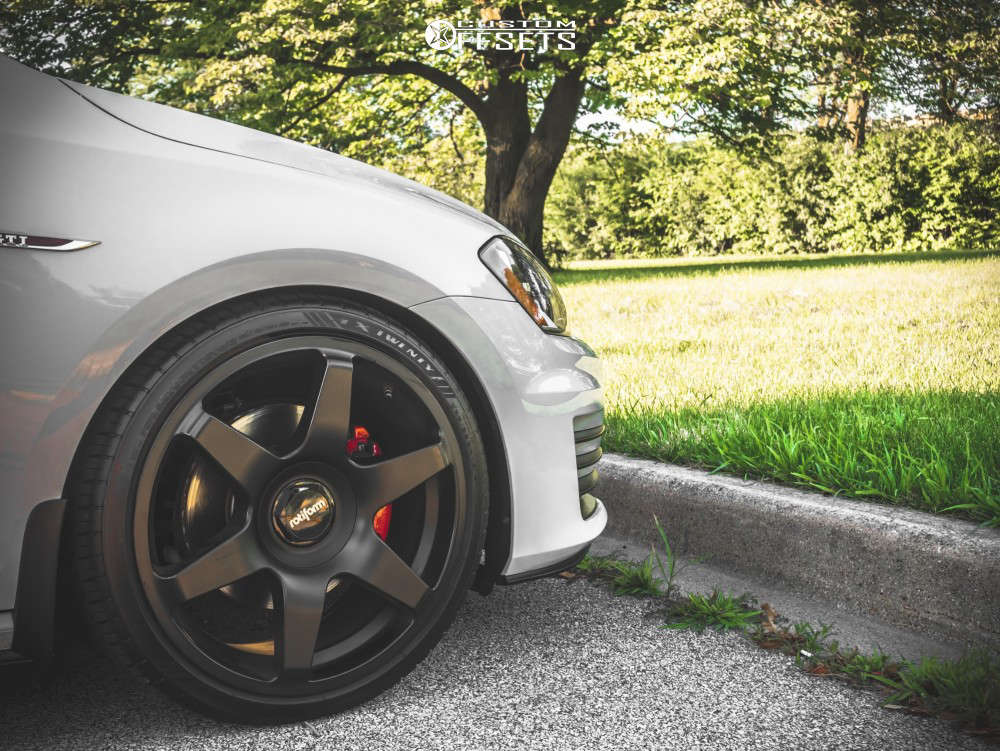 2017 Volkswagen GTI with 19x8.5 45 Rotiform Six and 235/35R19 Lexani Lx ...