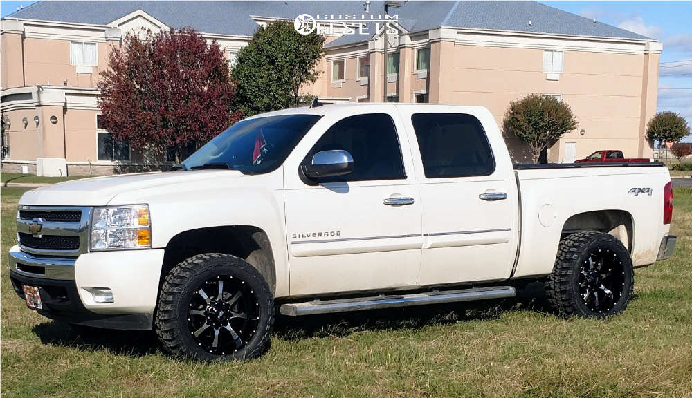 2011 Chevrolet Silverado 1500 with 20x10 -24 Moto Metal Mo970 and 33/12 ...
