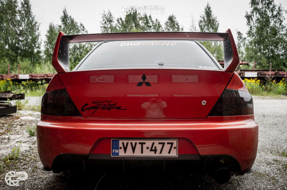 2001 Mitsubishi Lancer with 18x9.5 15 7Twenty Style 55 and 225/35R18 ...