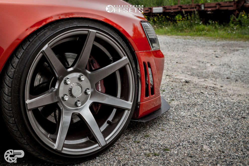 2001 Mitsubishi Lancer with 18x9.5 15 7Twenty Style 55 and 225/35R18 ...