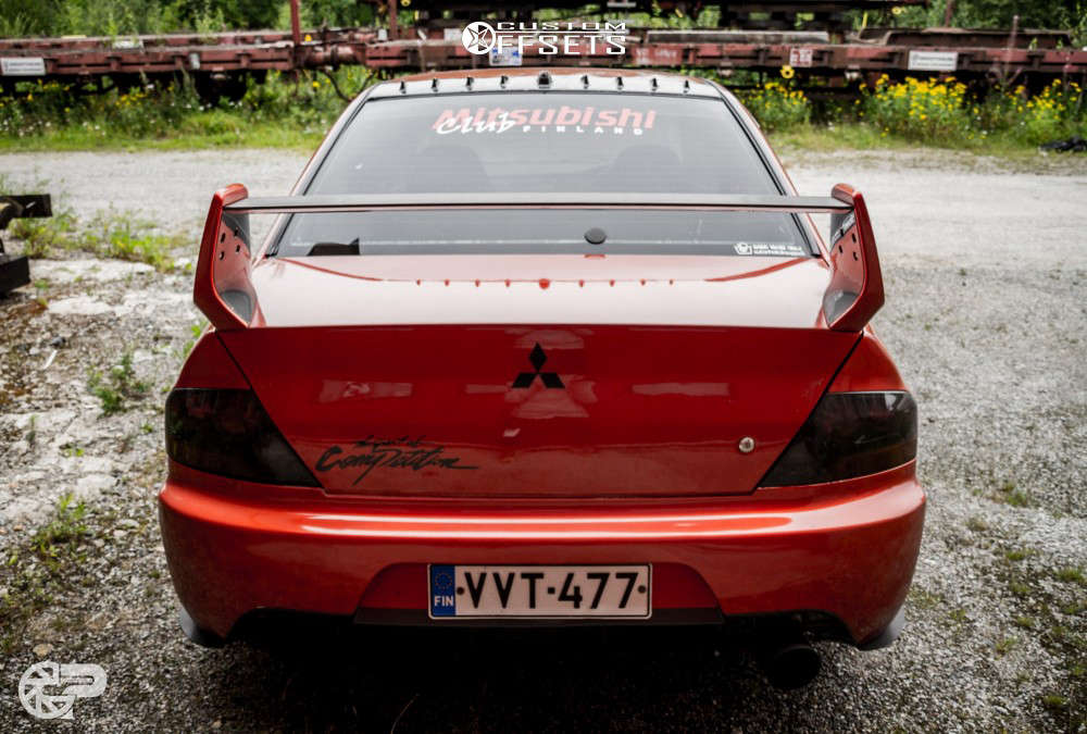 2001 Mitsubishi Lancer with 18x9.5 15 7Twenty Style 55 and 225/35R18 ...