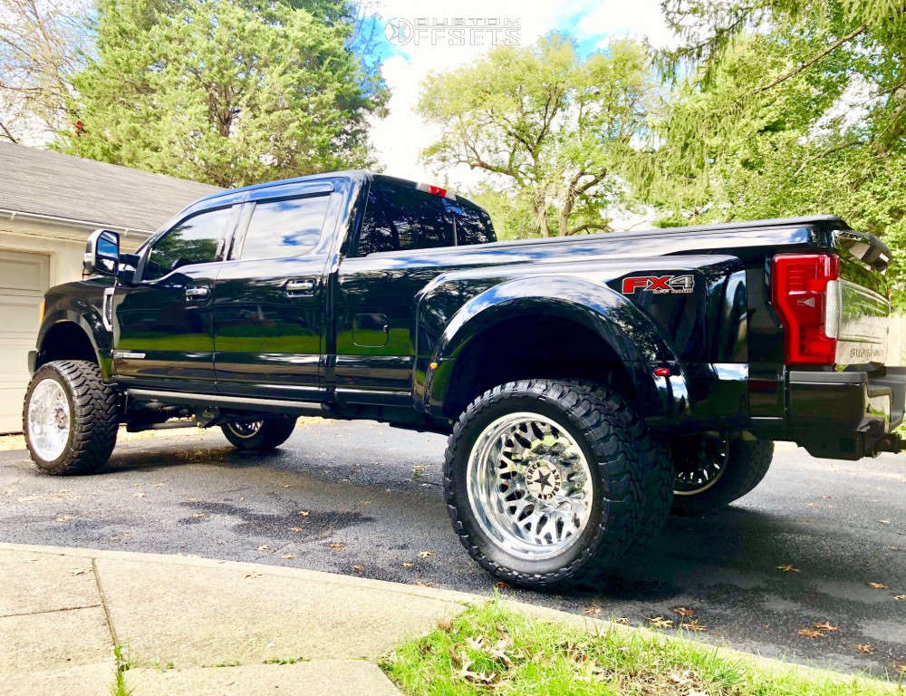 2017 Ford F-350 Super Duty with 24x12 -40 American Force Evo Ss8 and 37 ...