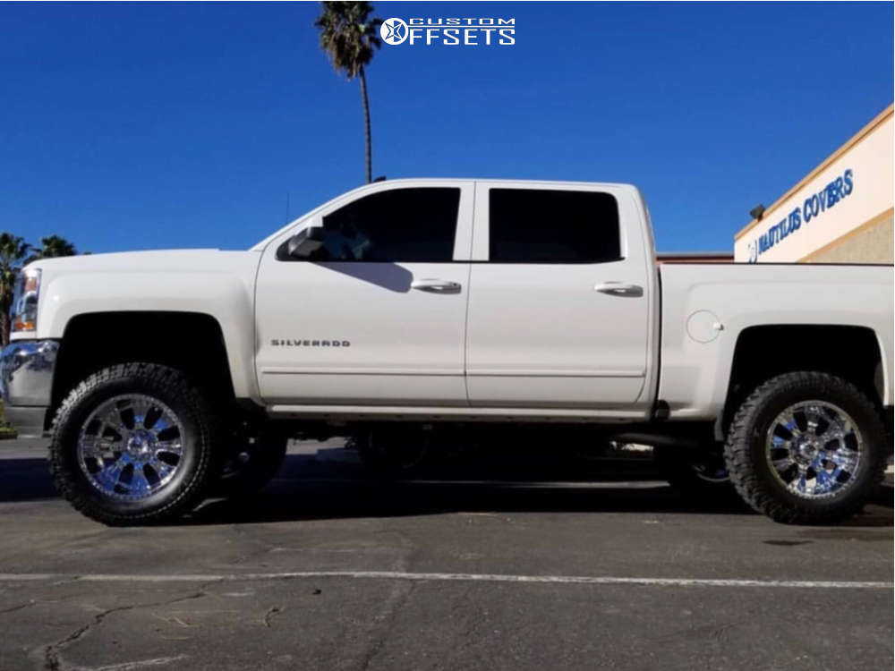 2018 Chevrolet Silverado 1500 with 20x10 -25 Xtreme Nx-1 and 35/12.5R20 ...