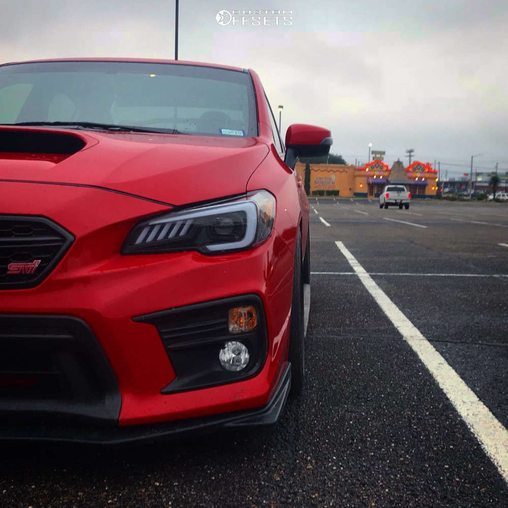 2017 Subaru WRX STI with 18x9.5 27 Enkei Nt03 and 265/35R18 Nexen N3000 ...