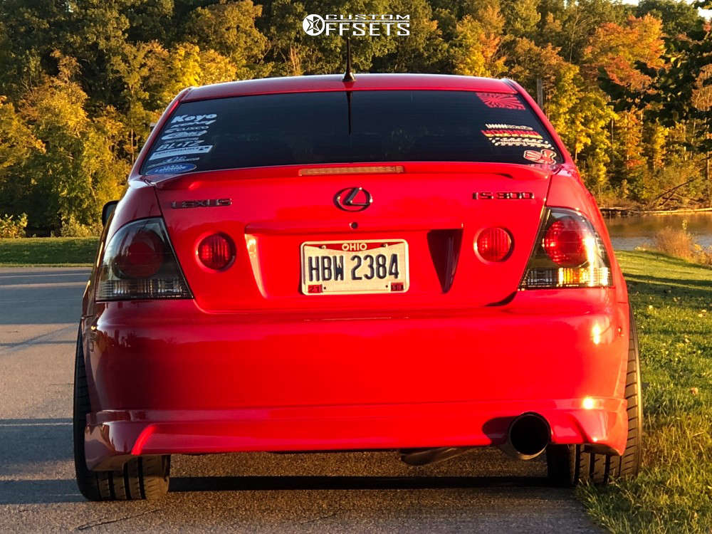 2002 Lexus IS300 with 18x8.5 30 ESR Sr01 and 245/35R18 Toyo Tires ...