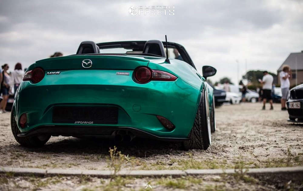 2015 Mazda MX-5 Miata with 18x9 38 Work Meister S1 3p and 205/35R18 ...