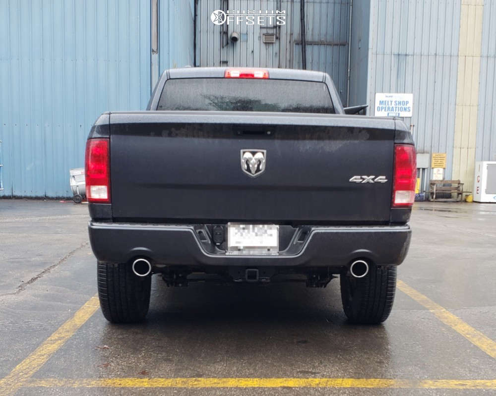 2018 Ram 1500 with 20x9 -12 Vision Bomb and 275/60R20 Goodyear Wrangler ...