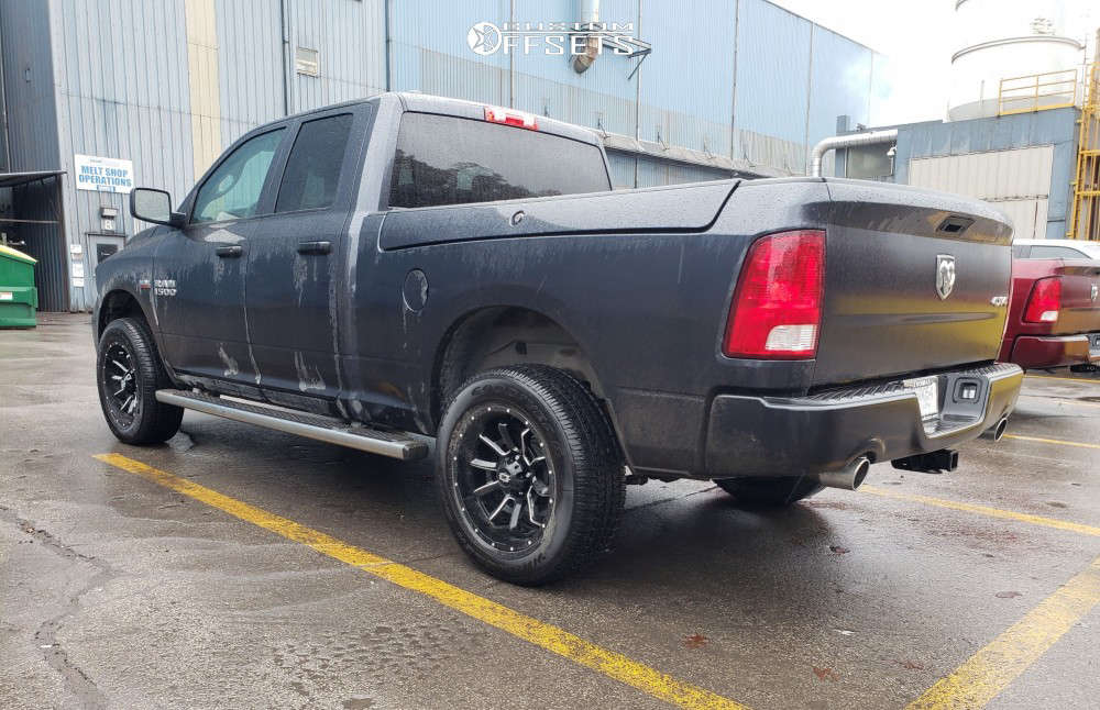 2018 Ram 1500 with 20x9 -12 Vision Bomb and 275/60R20 Goodyear Wrangler ...