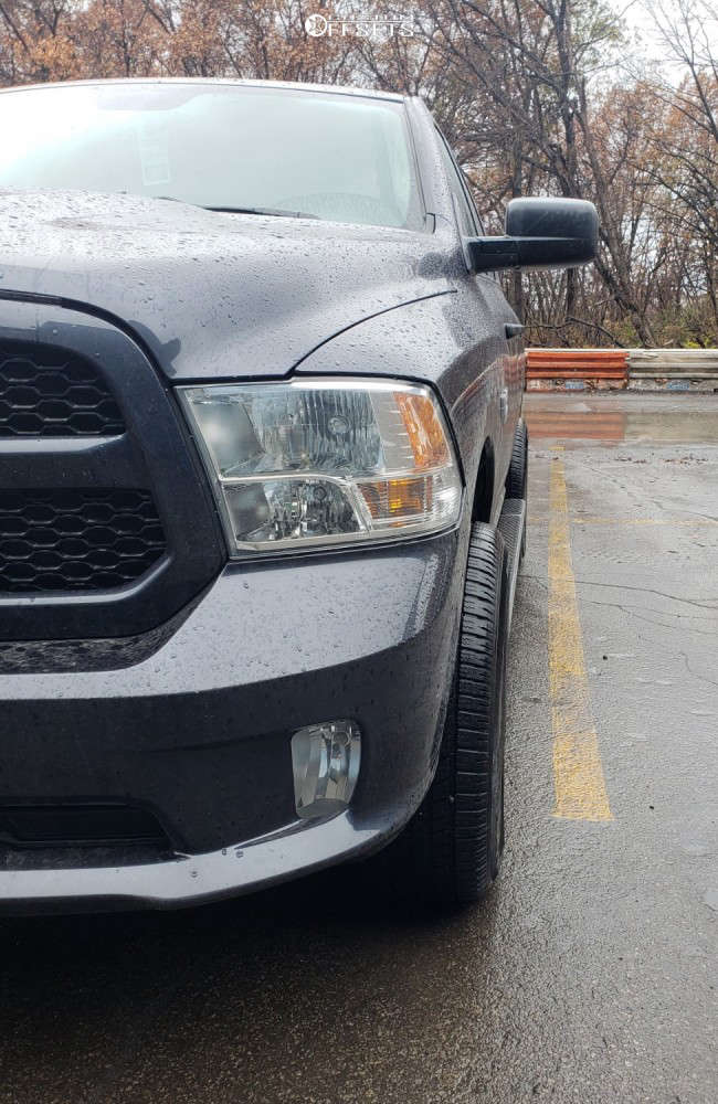 2018 Ram 1500 with 20x9 -12 Vision Bomb and 275/60R20 Goodyear Wrangler ...