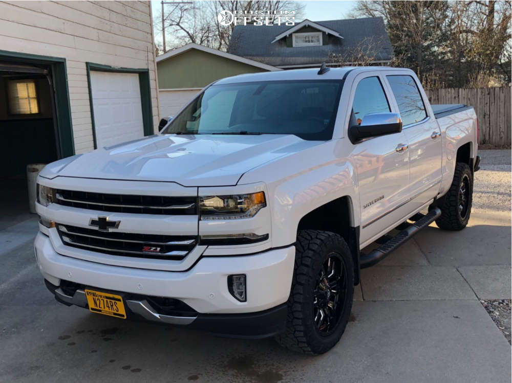 2017 Chevrolet Silverado 1500 with 20x9 1 Fuel Sledge and 275/55R20 ...