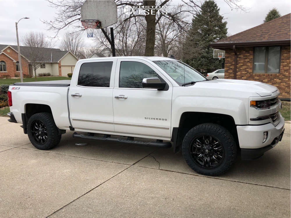 2017 Chevrolet Silverado 1500 with 20x9 1 Fuel Sledge and 275/55R20 ...
