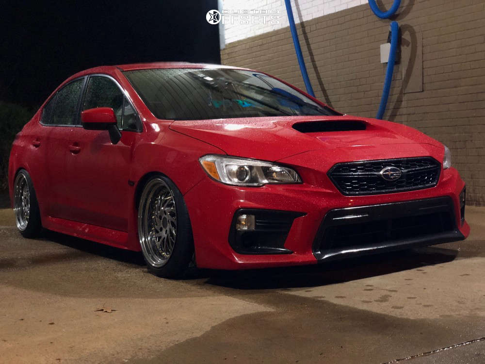 2018 Subaru WRX with 18x9.5 35 Aodhan Ds03 and 225/40R18 Federal 595 Rs-r and Coilovers | Custom ...