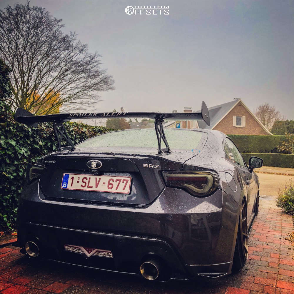 2013 Subaru BRZ with 18x8.5 32 Japan Racing Jr11 and 205/35R18 Toyo ...