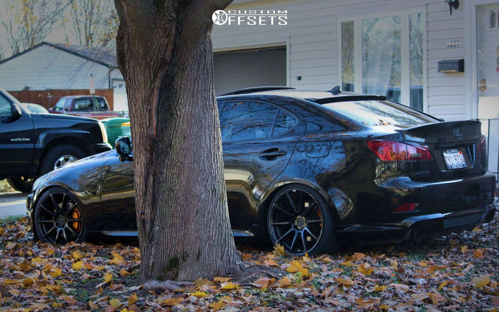 2008 Lexus IS350 with 19x8.5 35 Niche Essen and 225/35R19 Ohtsu Fp8000 ...