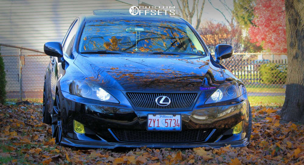 2008 Lexus IS350 with 19x8.5 35 Niche Essen and 225/35R19 Ohtsu Fp8000 ...