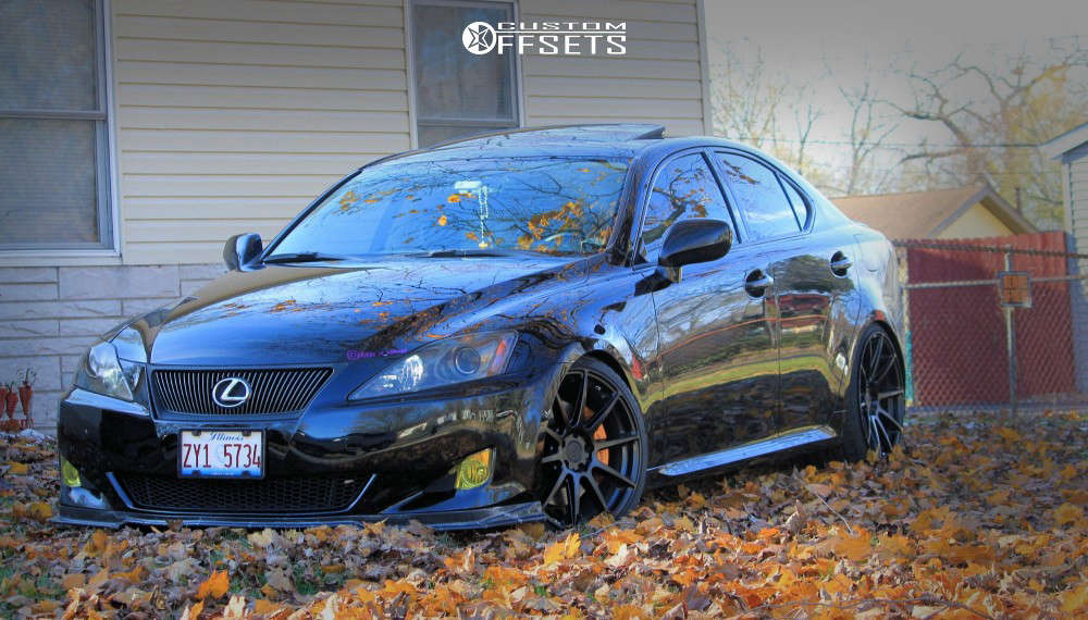 2008 Lexus IS350 with 19x8.5 35 Niche Essen and 225/35R19 Ohtsu Fp8000 ...
