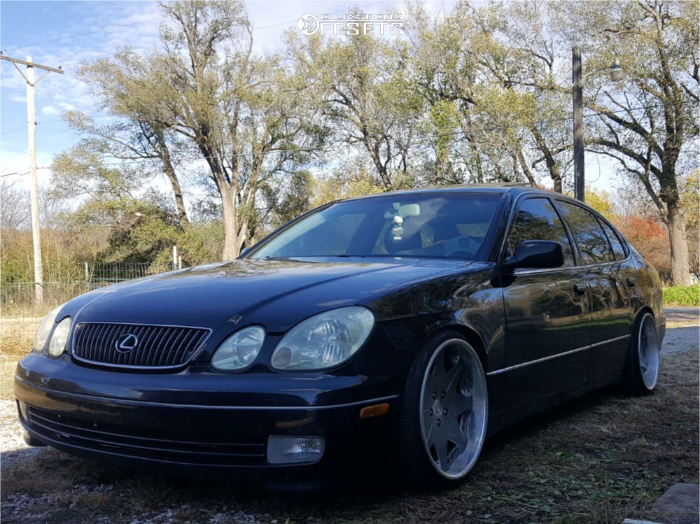 2001 Lexus GS430 with 19x10 15 Leon Hardiritt Waffe and 215/35R19 ...