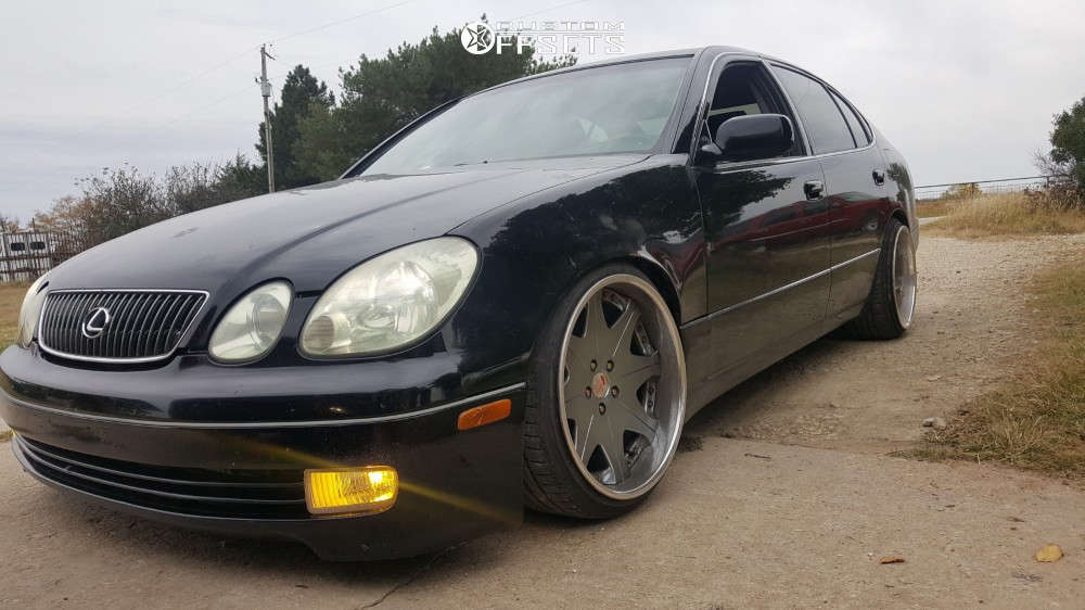 2001 Lexus GS430 with 19x10 15 Leon Hardiritt Waffe and 215/35R19 ...