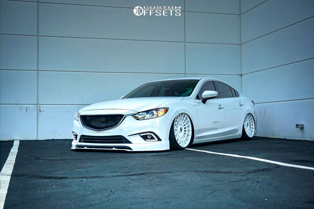 2016 Mazda 6 with 20x10 42 Rotiform Las-r and 245/30R20 Lexani Lx ...