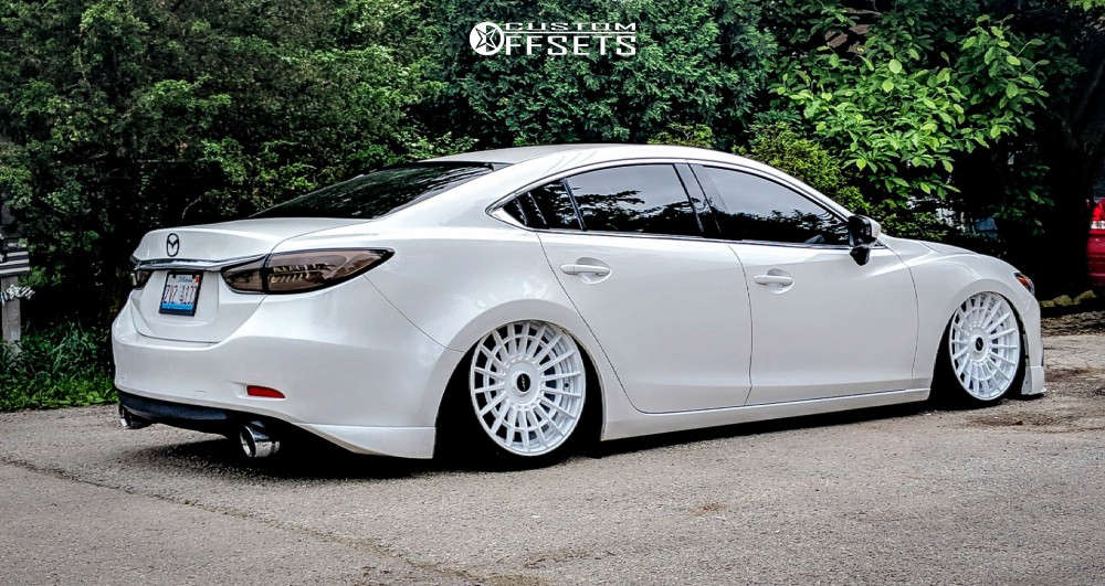 2016 Mazda 6 with 20x10 42 Rotiform Las-r and 245/30R20 Lexani Lx ...