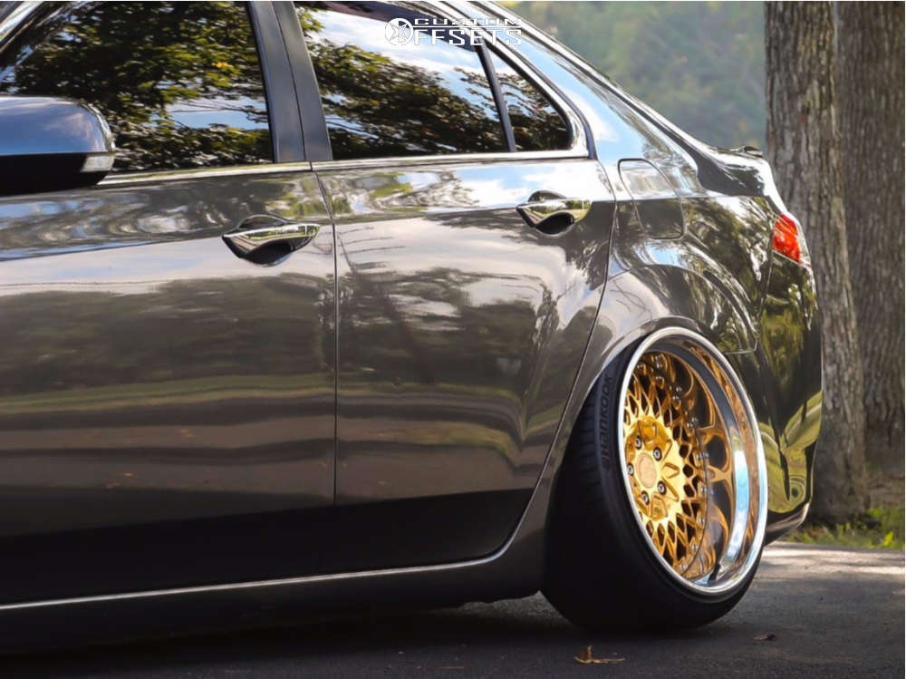 2009 Acura TSX with 19x10 10 Avant Garde F140 and 225/35R19 Hankook ...
