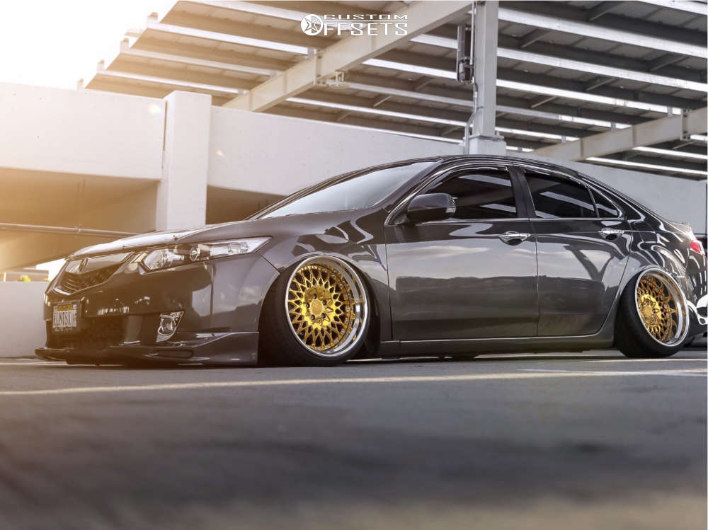 2009 Acura TSX with 19x10 10 Avant Garde F140 and 225/35R19 Hankook ...