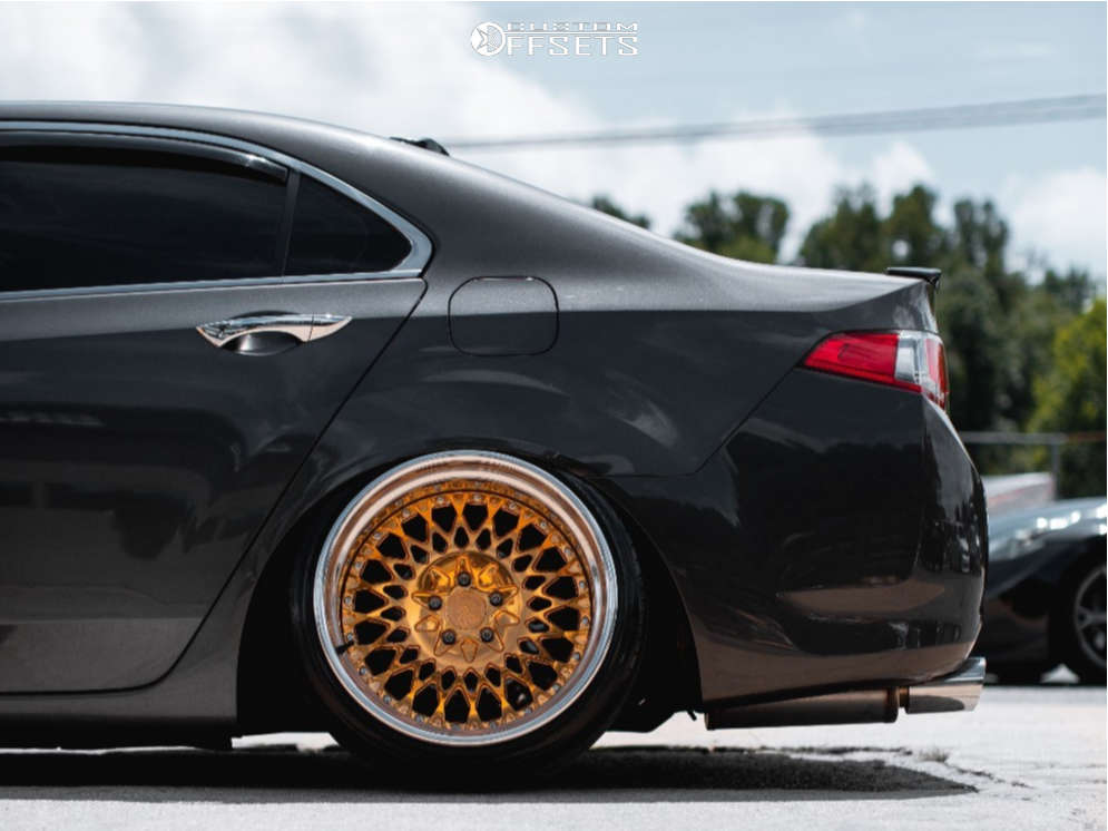 2009 Acura TSX with 19x10 10 Avant Garde F140 and 225/35R19 Hankook ...