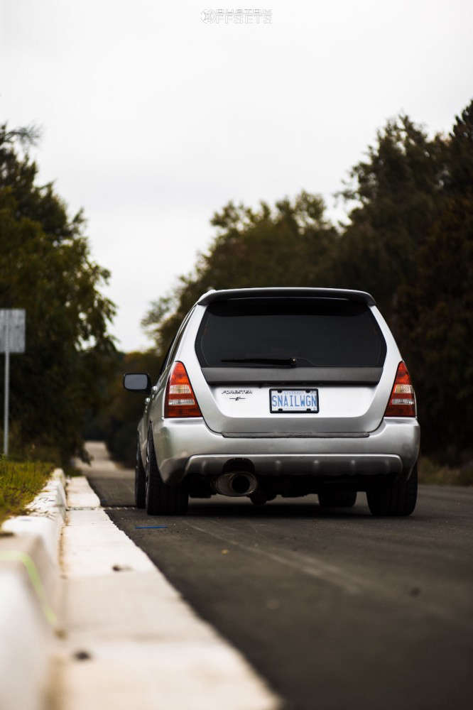 2004 Subaru Forester with 18x9.5 40 SSR Gtx01 and 265/35R18 Bridgestone ...
