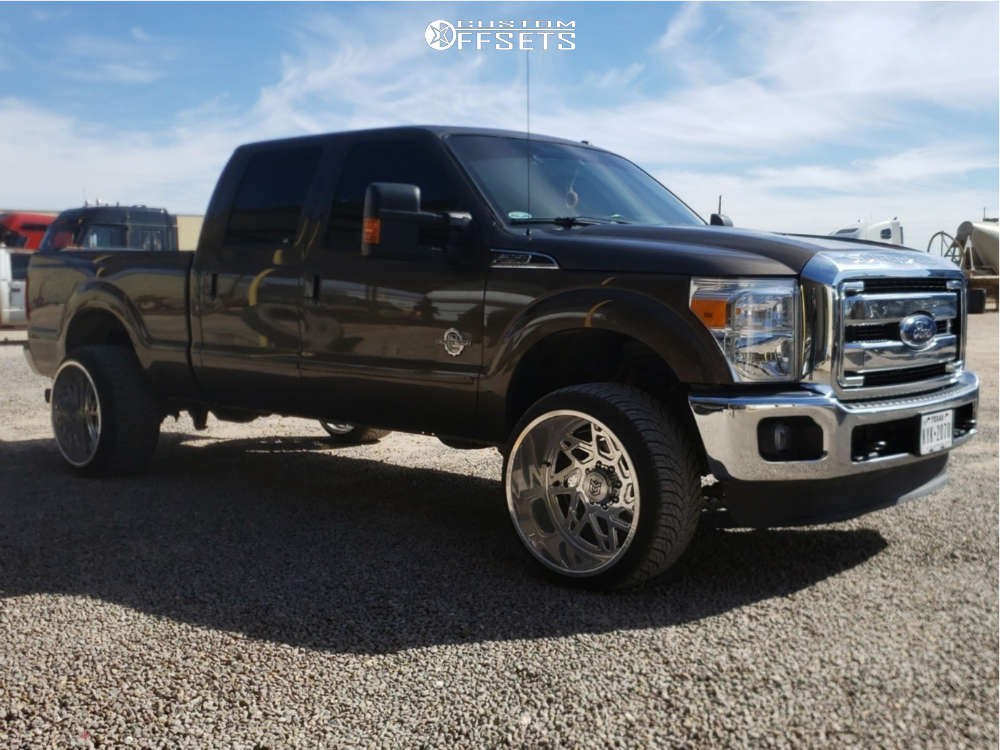 2016 Ford F-250 Super Duty with 24x14 -76 Dropstars Forged F60p1 and ...